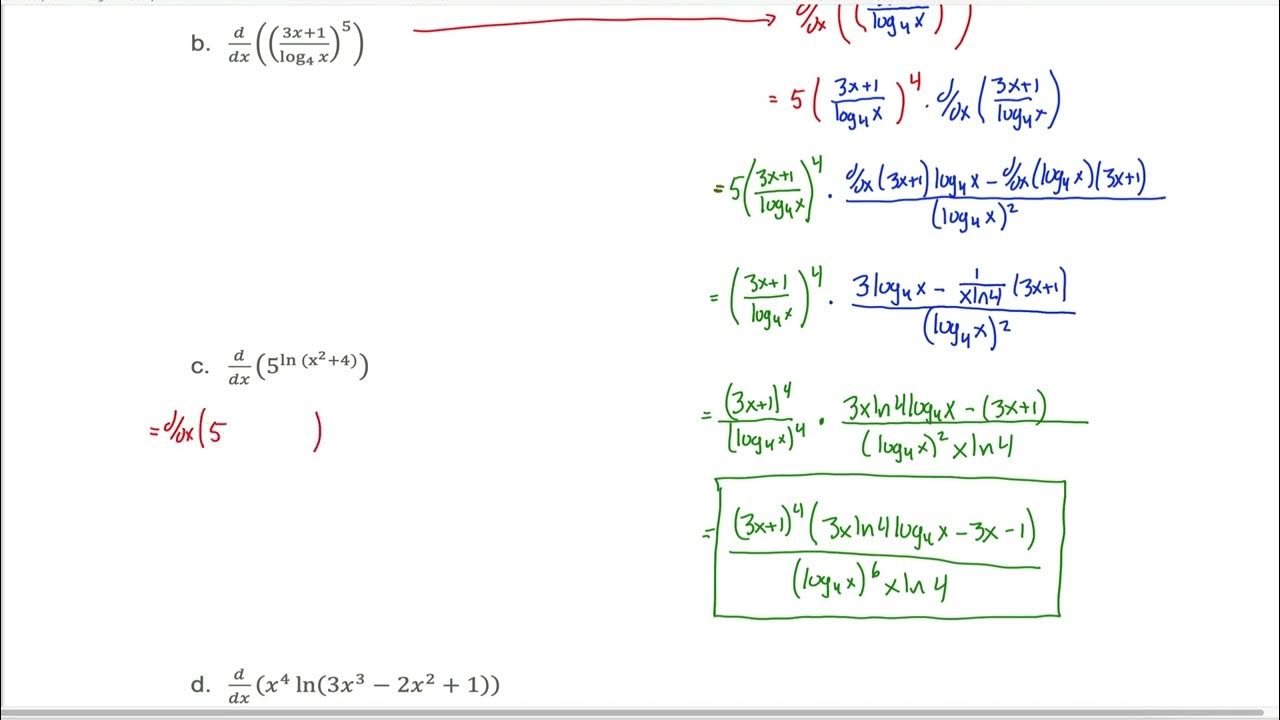 3.6: The Chain Rule - Level 2 examples - YouTube