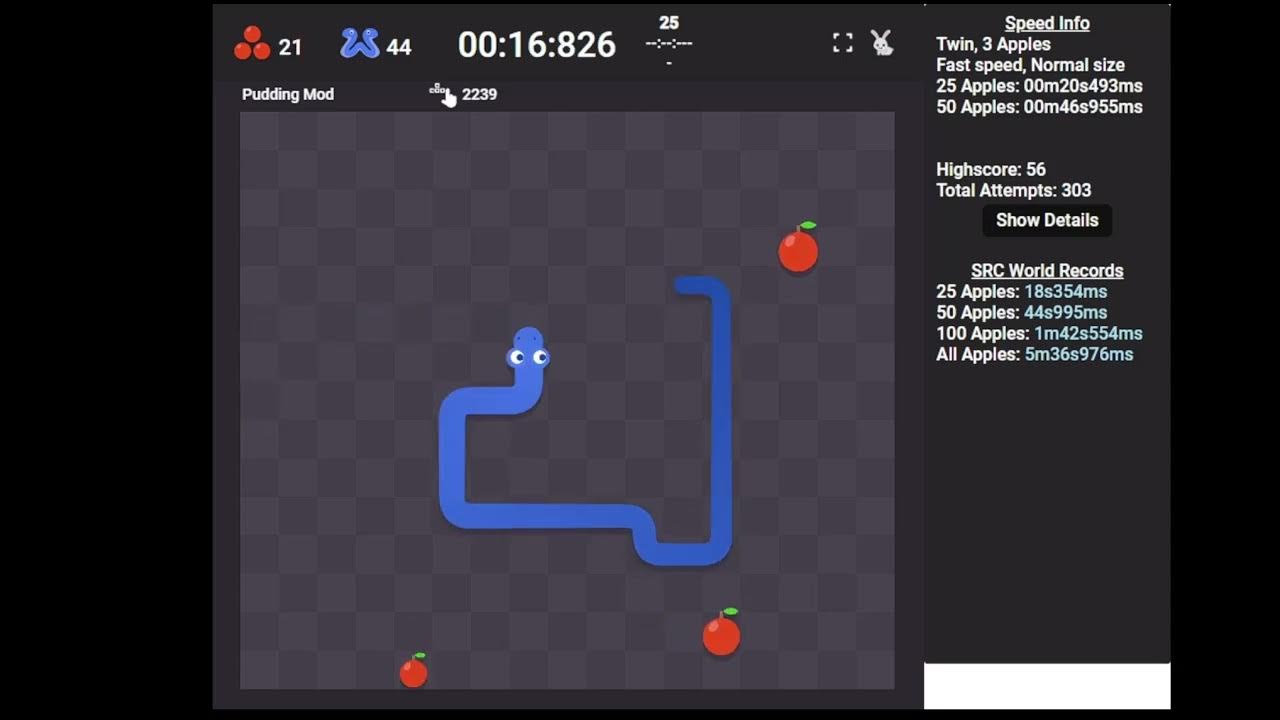 Google Snake Top 3 Record - Twin (Fast) 3a Normal 25a - 19s423ms - YouTube