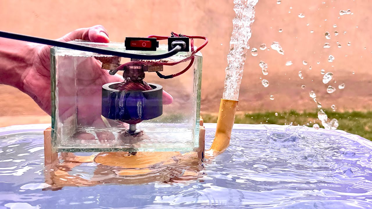 What a pressure | DIY transparent water pump| Beats Commercial pumps ...