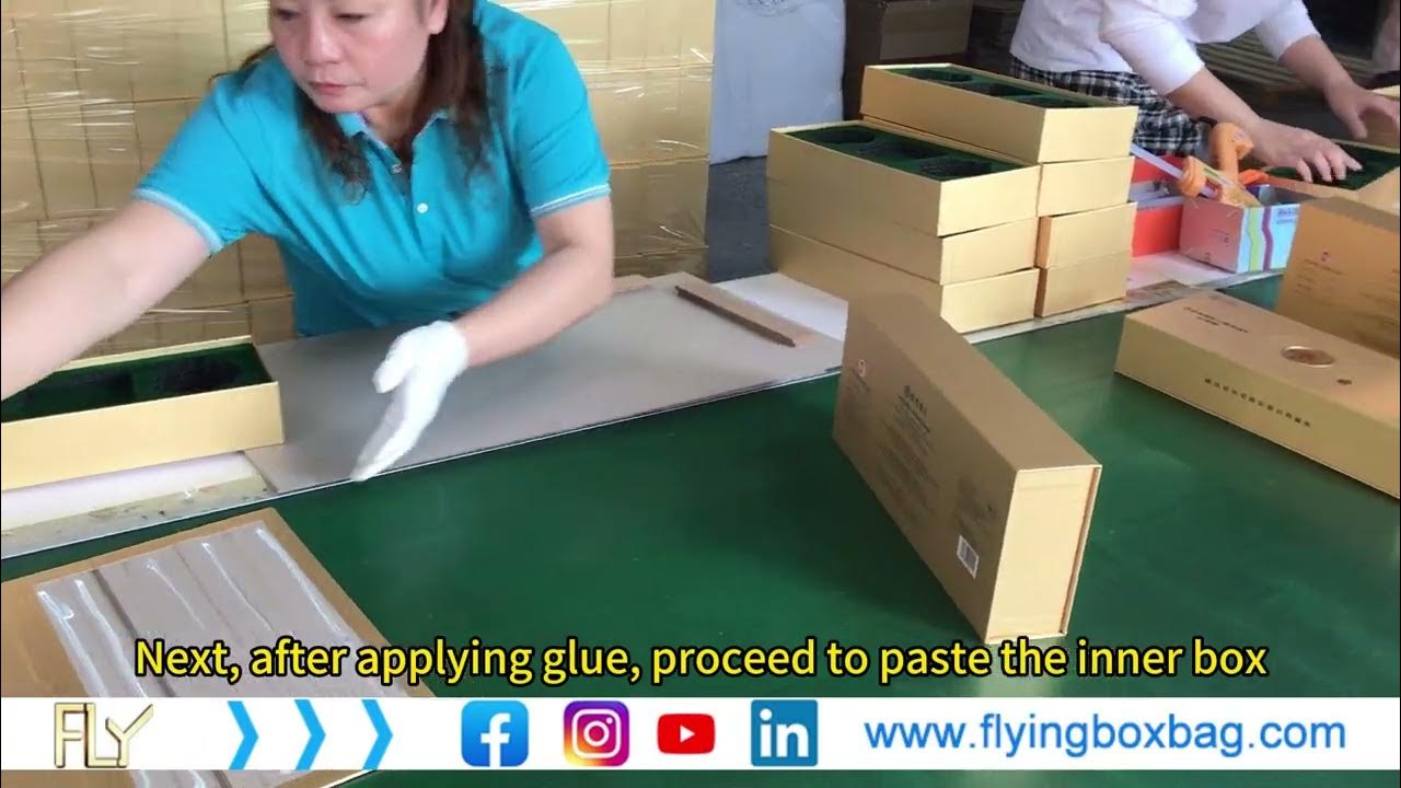 The production process of paper box packaging #paperboxes #boxpackaging ...