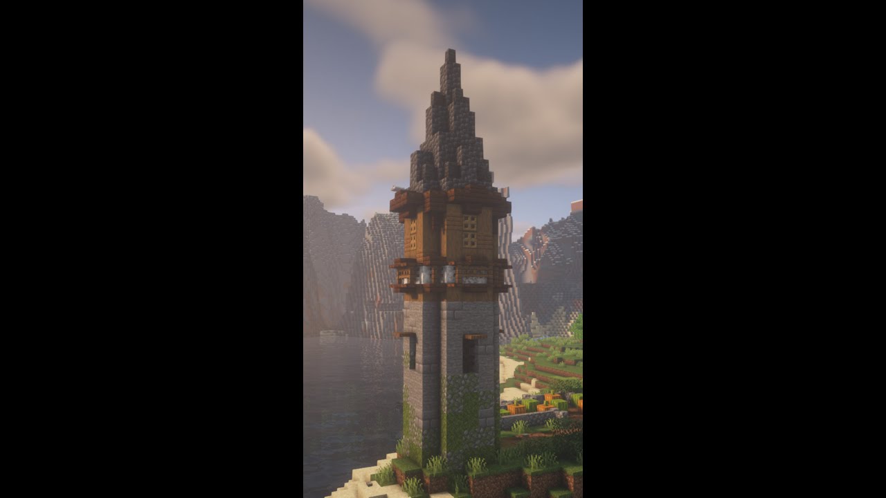 Minecraft: Lookout Tower! #shorts - YouTube