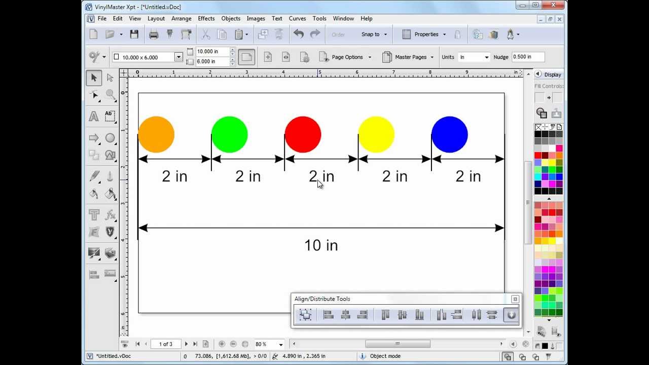 Working With Align and Distribute in VinylMaster - YouTube