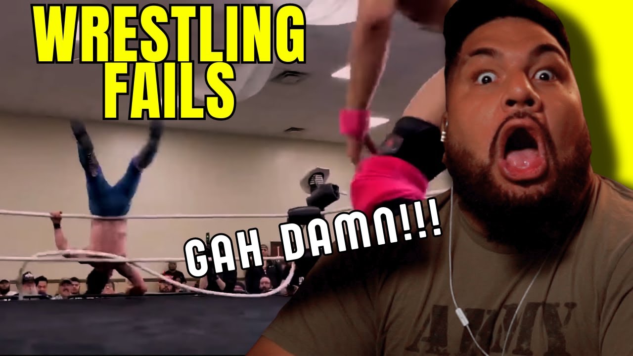 REACTING TO PRO WRESTLING FAILS AND BOTCHES #1 - YouTube