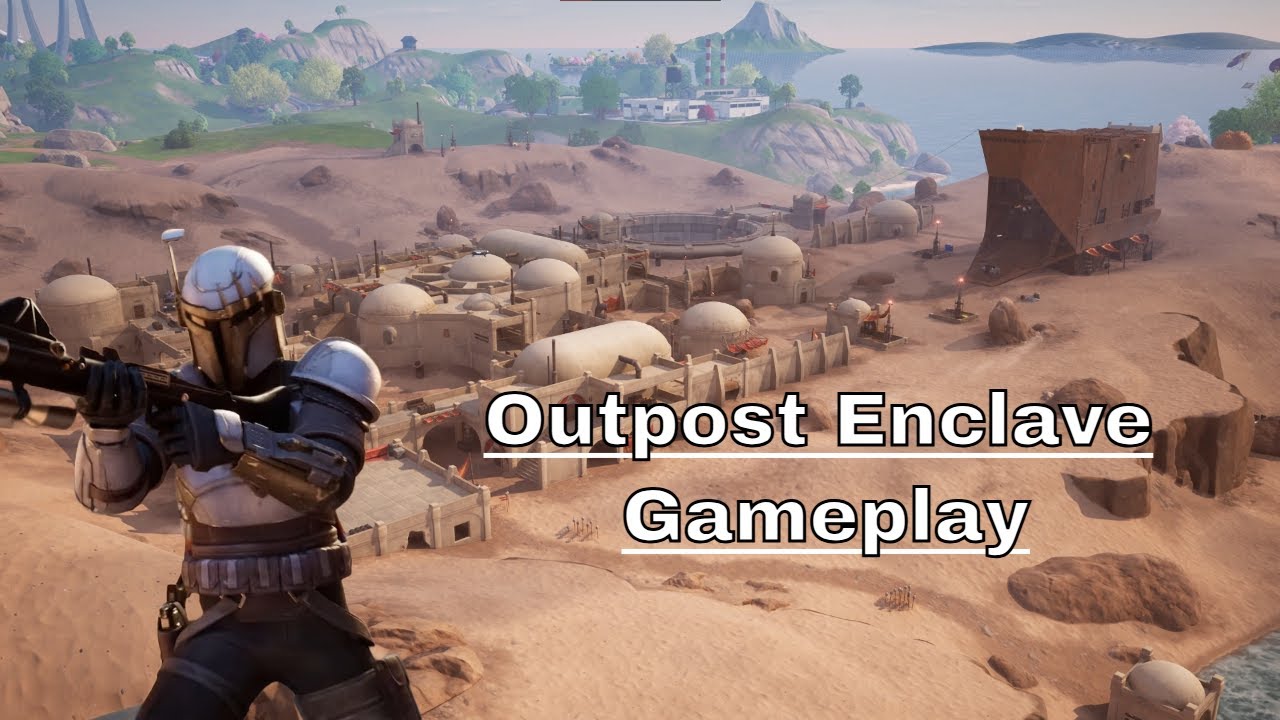 Fortnite Star Wars exploring the Outpost Enclave Tatooine with ...