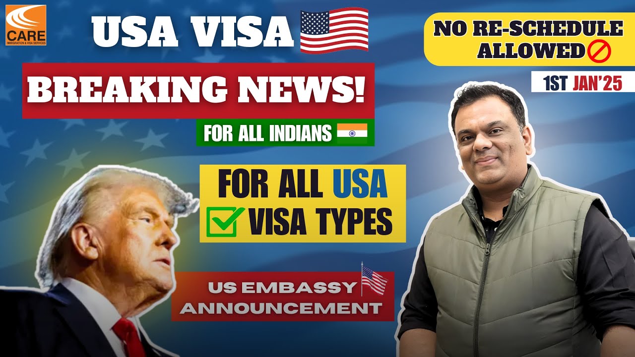 USA VISA🇺🇸 BREAKING NEWS! | USA Visa Interview Scheduling For All ...
