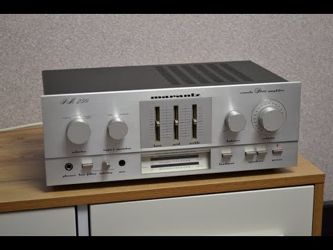 MARANTZ PM 250 Console Stereo Amplifier (demo) - YouTube