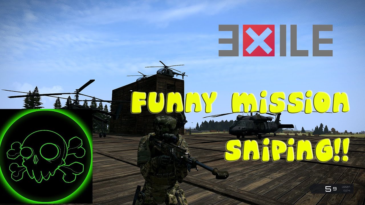ARMA 3 EXILE MOD - Chernarus - Funny Mission Sniping - YouTube