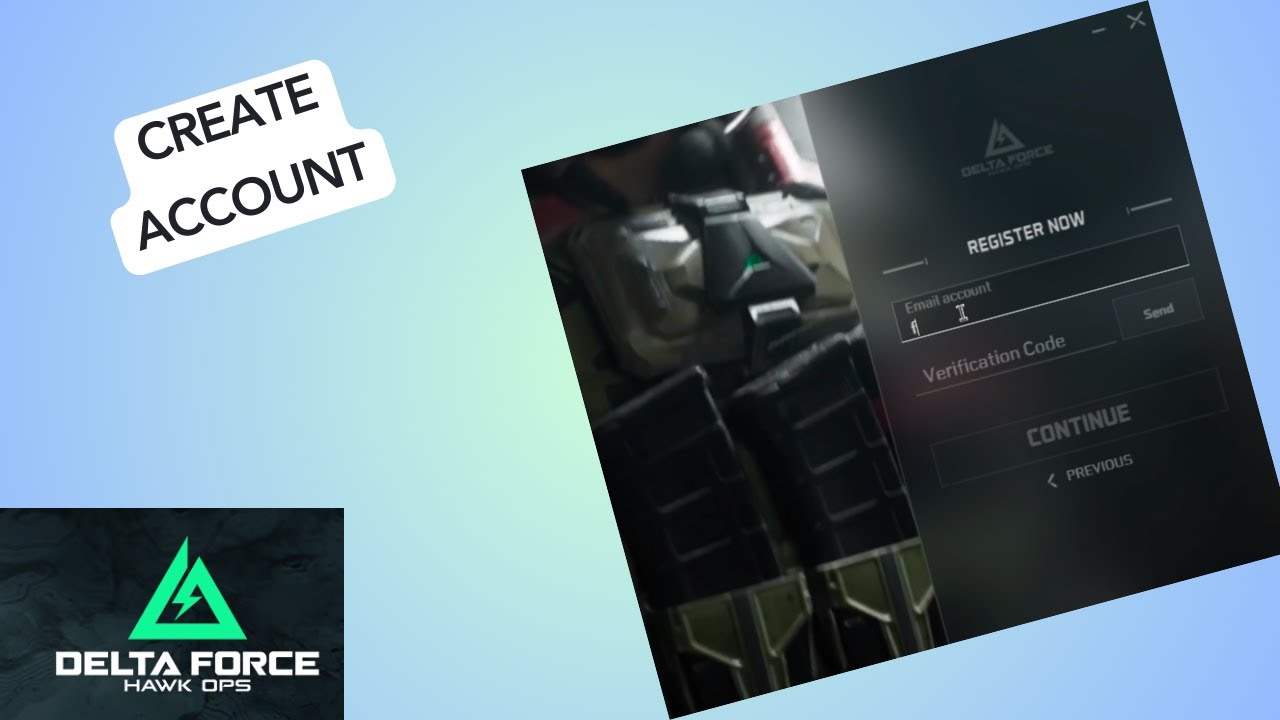 How to Create Account on Delta Force Hawk Ops - YouTube