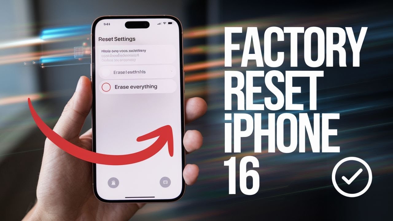 How To Factory Reset iPhone 16 To Default - Full Guide \ How To Factory ...