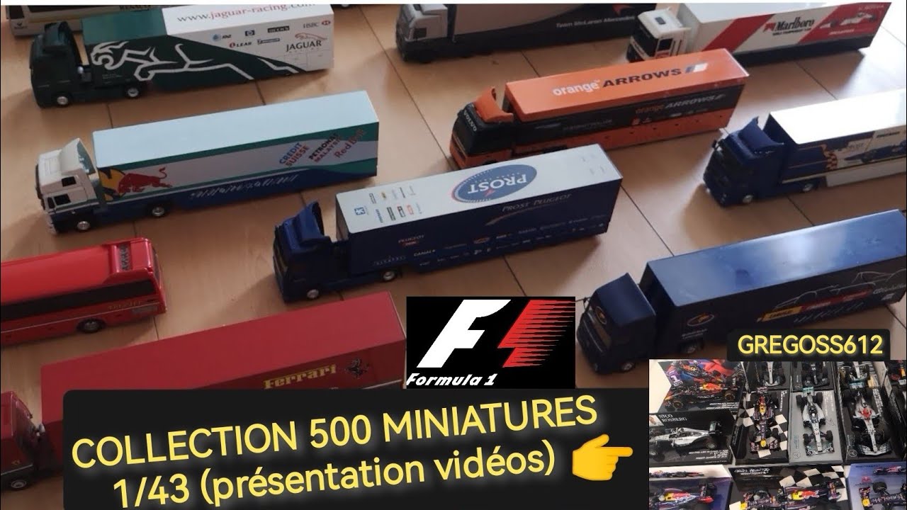 Camions / Trucks F1 miniature 1/43 collection Formule 1 1990 à 2005 ...