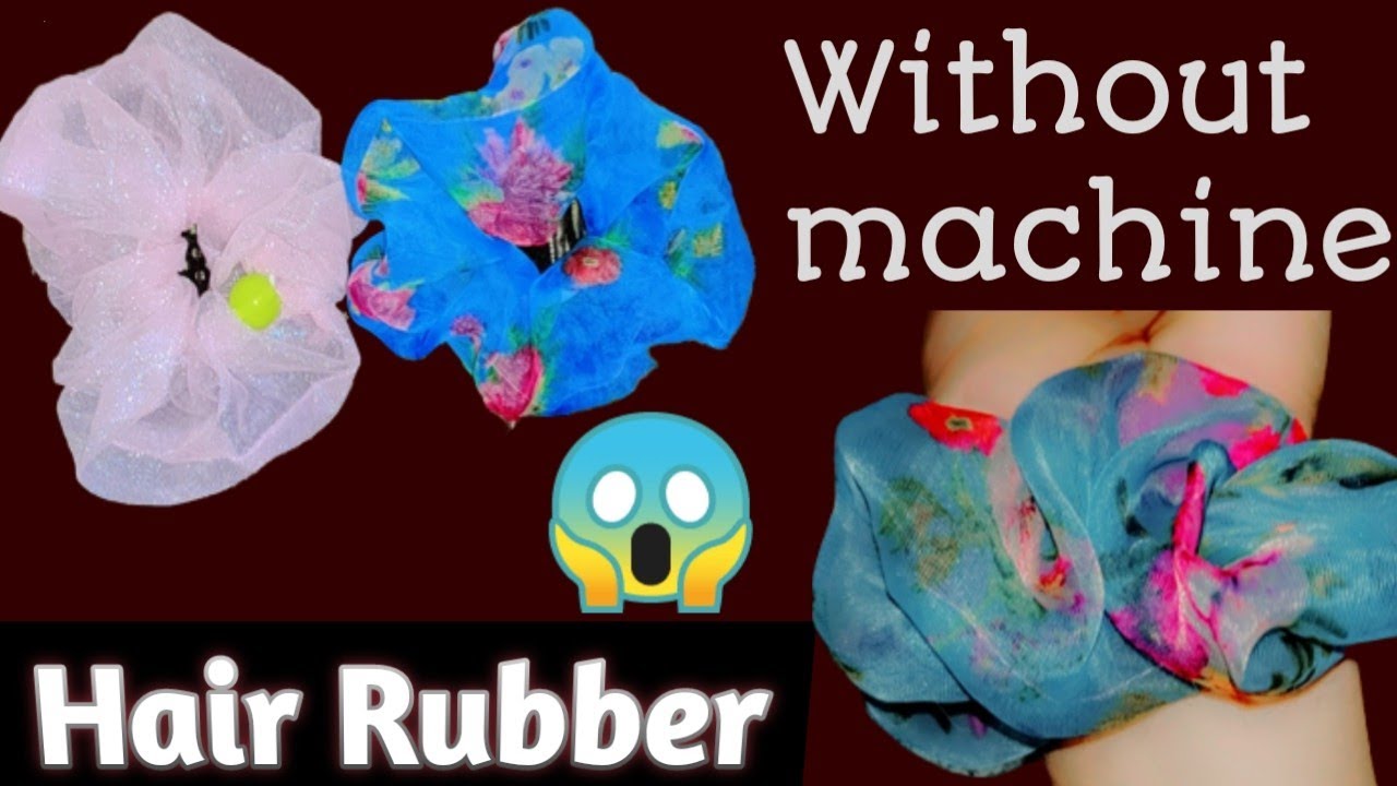 Handmade Rubber without machine || DIY || Cute Rubberband || Easy ...