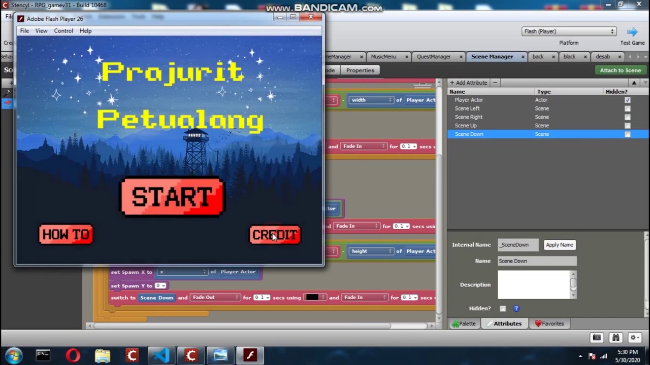 Project UAS Game Development (Stencyl) - RPG Games - YouTube
