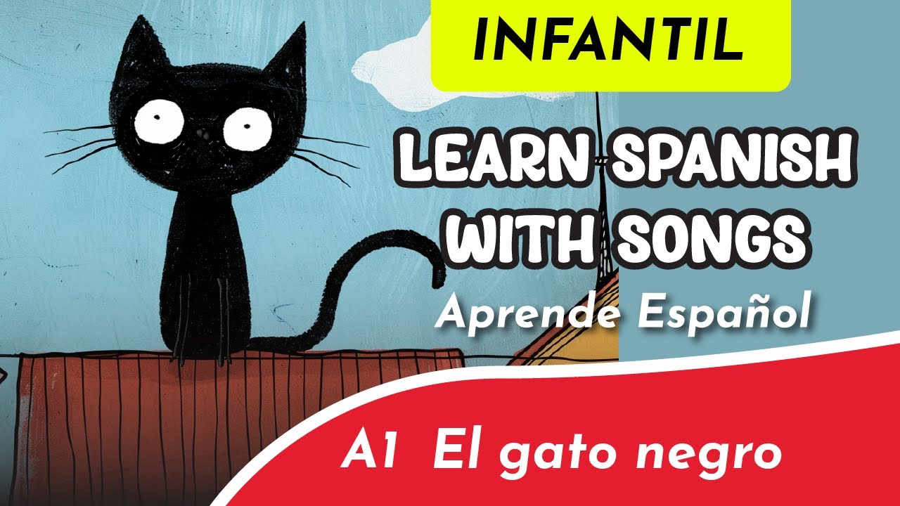 El Gato Negro - La canción del gato negro - The cat song for kids, miau ...