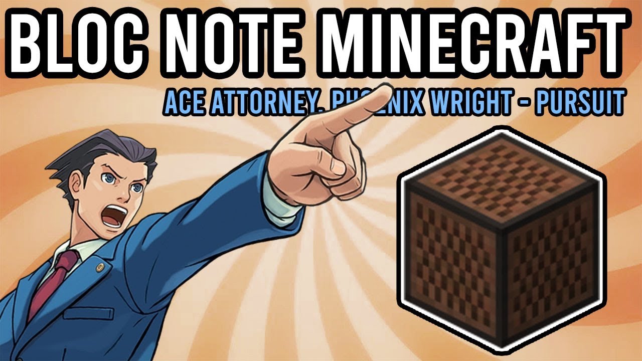 Phoenix Wright - Bloc note, Minecraft - YouTube