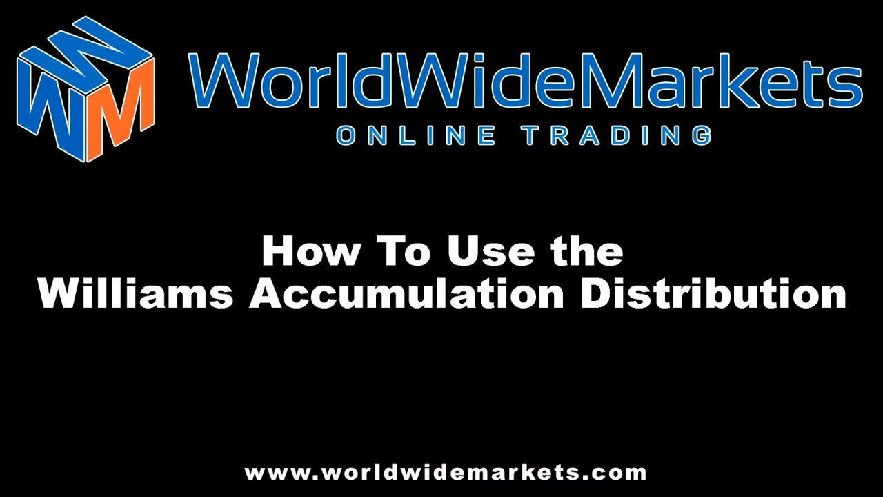 AlphaTrader - How To Use the Williams Accumulation Distribution - YouTube