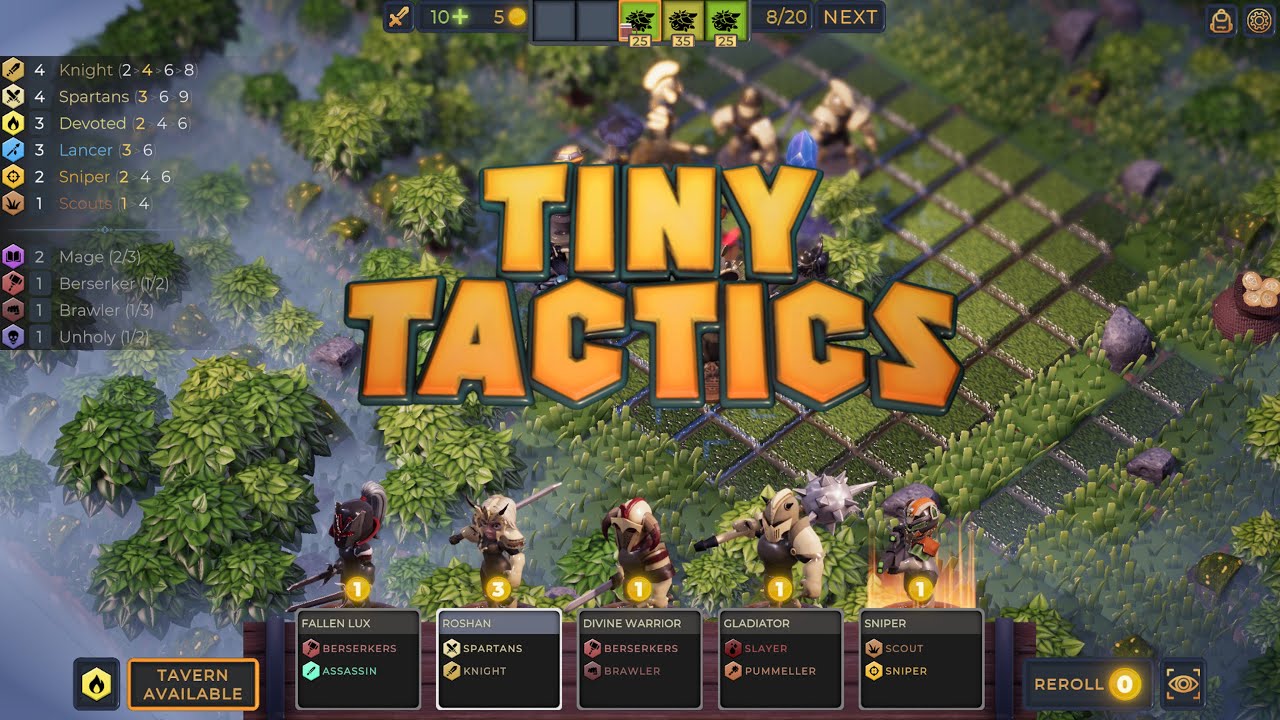 Tiny Tactics Gameplay | No Commentary | Tower Defense Autobattler PC Game - YouTube