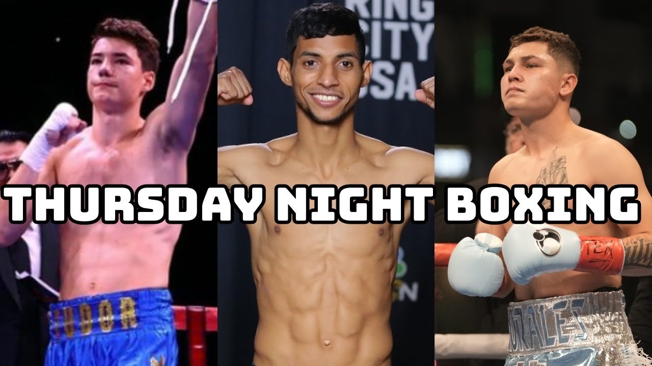 ANGEL ACOSTA VICTOR MORALES JR ERIC TUDOR GOLDEN BOY THURSDAY NIGHT ...