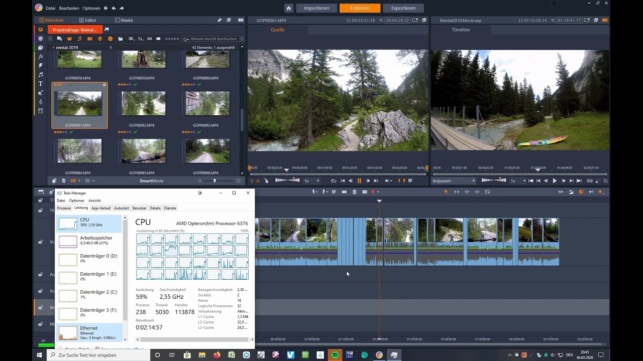 Pinnacle Studio 23 Source Playback Frame Drops and High CPU Load - YouTube