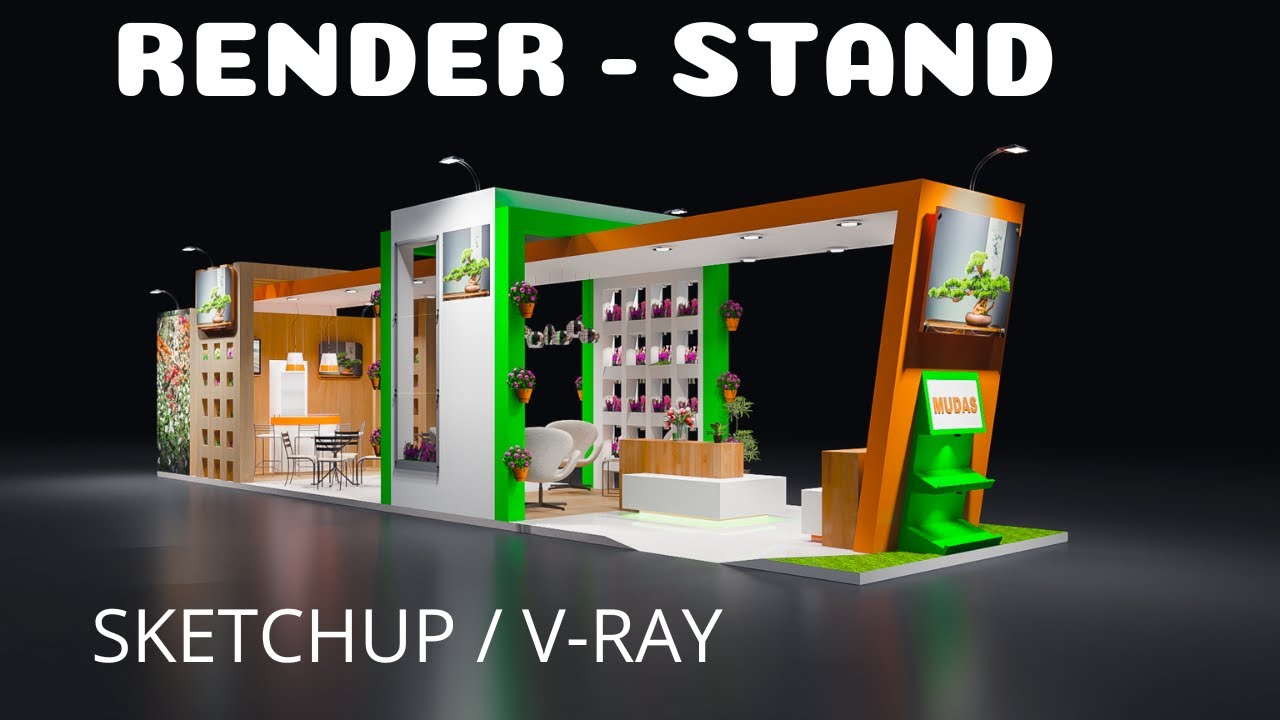 📌 EN VIVO 🔴 RENDER Stands #04 SKETCHUP - VRAY - YouTube