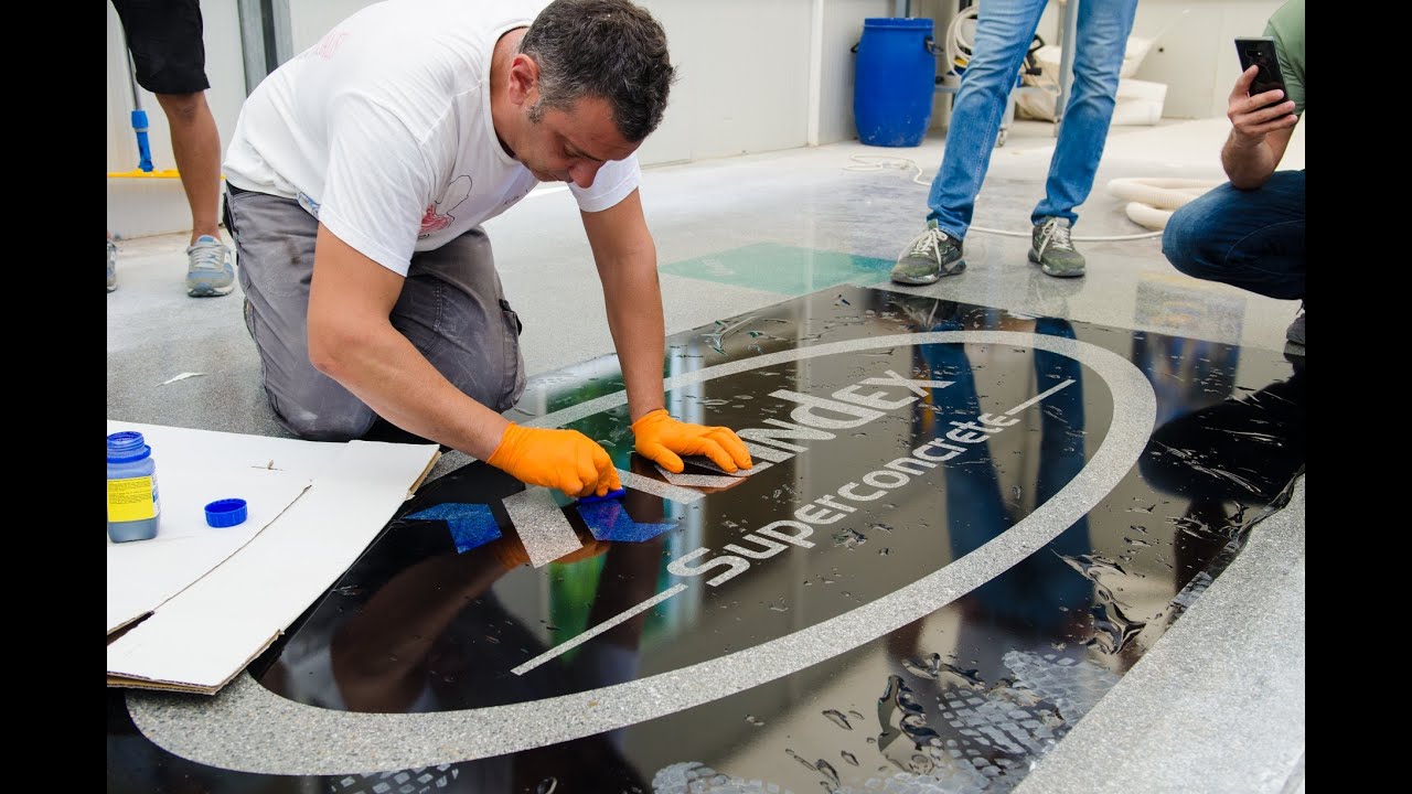 CONCRETE COLOR DYES | HYPER GRINDE | KLINDEX #decorativefloor # ...