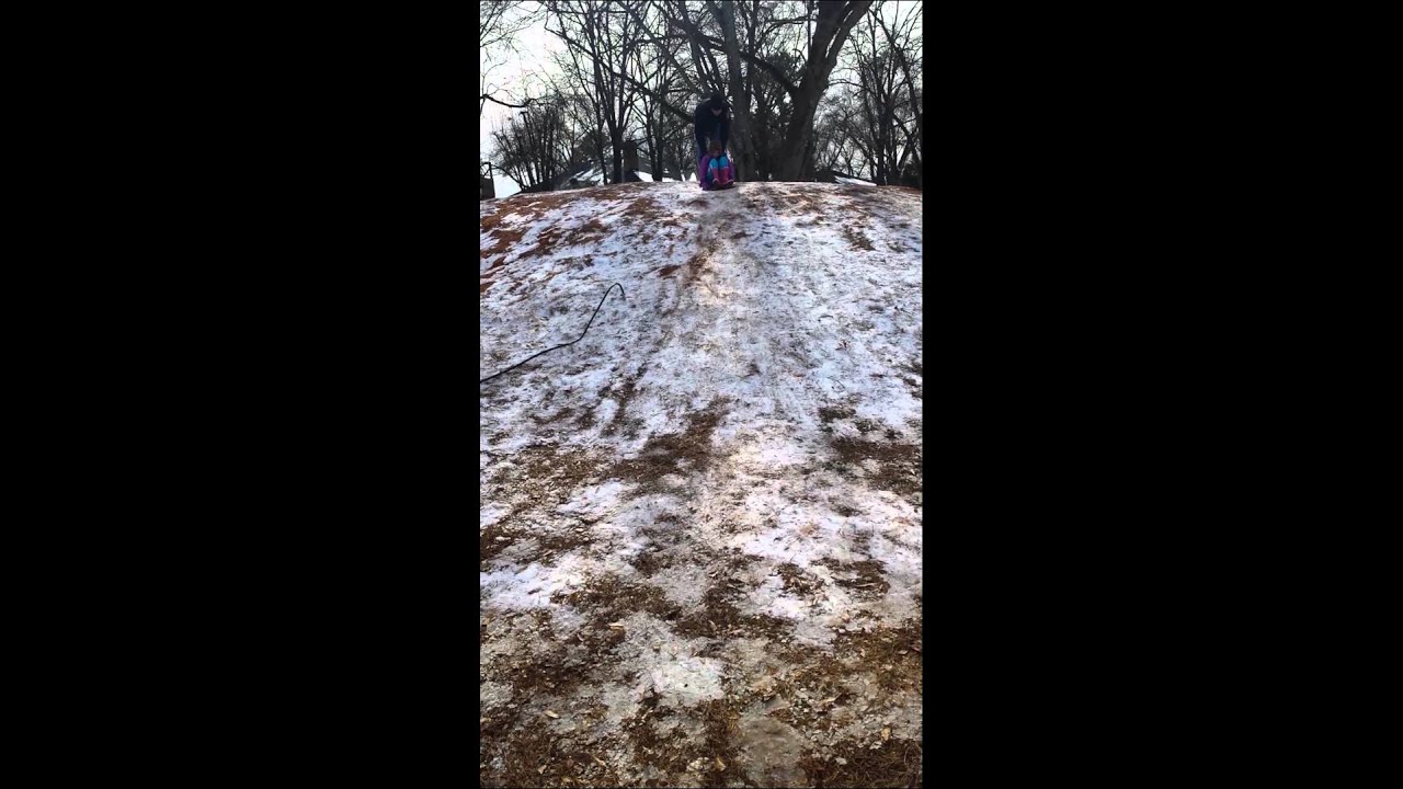 Snowpocalypse 2014 - Tuscaloosa, AL - Sledding at Verner Elementary ...