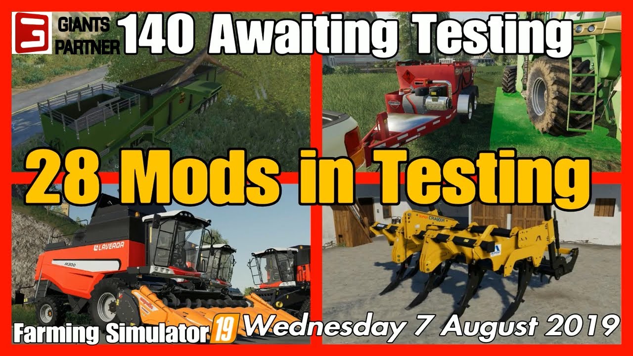 Mods in Testing list fs19 Mods in testing farming simulator #fs19mods ...