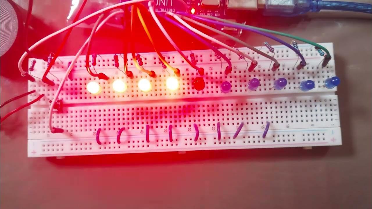 Microprocessors: Lab 5 - Program 4 (Switch Controlled Siren with Running Light Effects) - YouTube