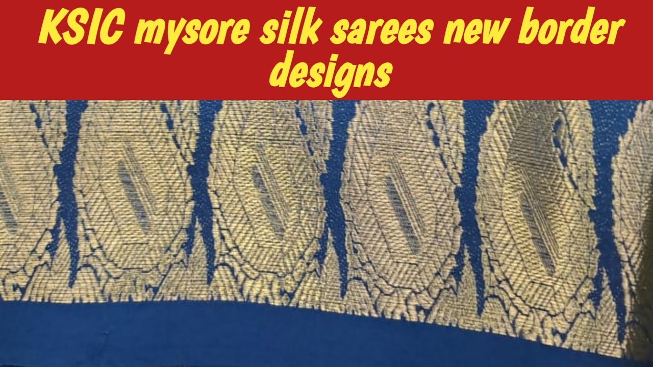 Ksic mysore silk sarees new border designs @Vithuschannel - YouTube