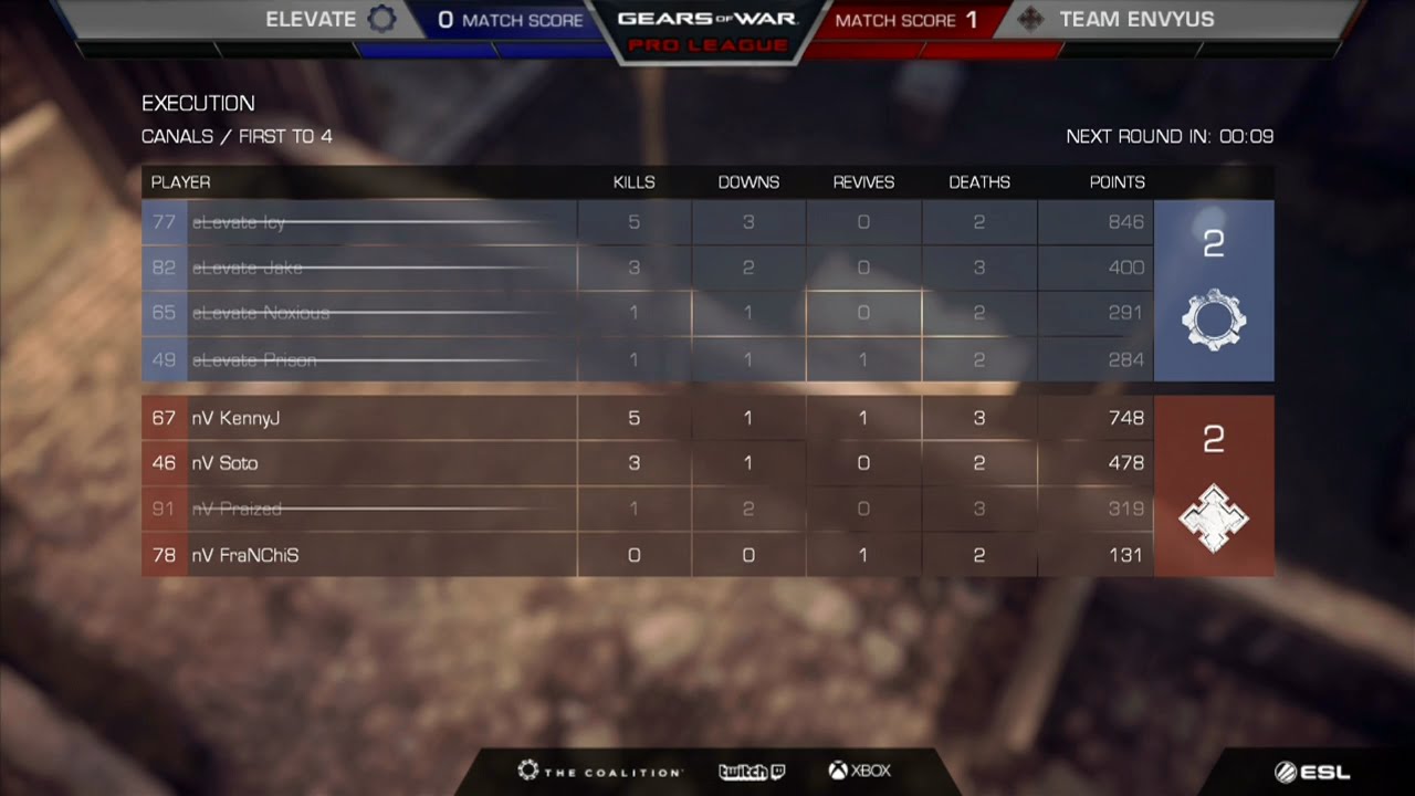 GoW UE - Pro Circuit ESL League (nV vs eLevate Game 2) - YouTube
