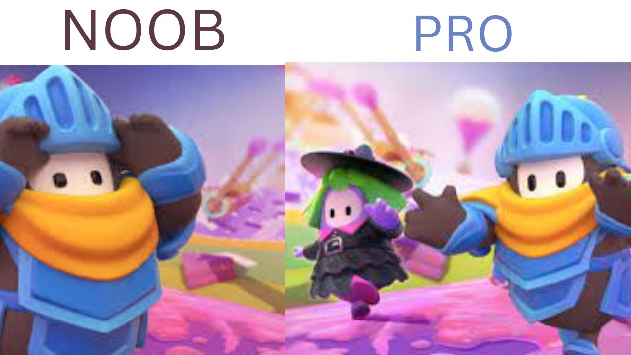 Noob vs Pro in Fall Guys - YouTube