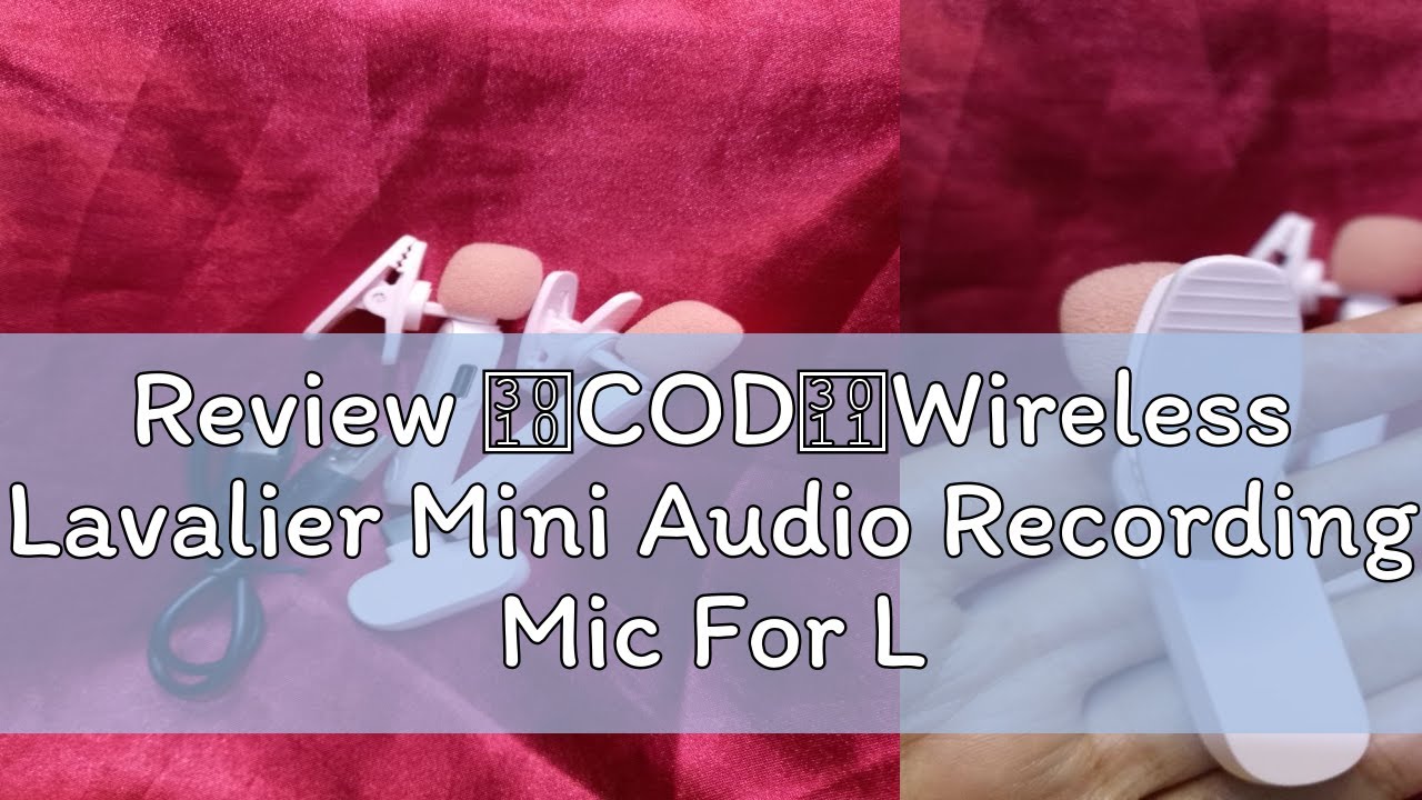 Review 【COD】Wireless Lavalier Mini Audio Recording Mic For Live ...