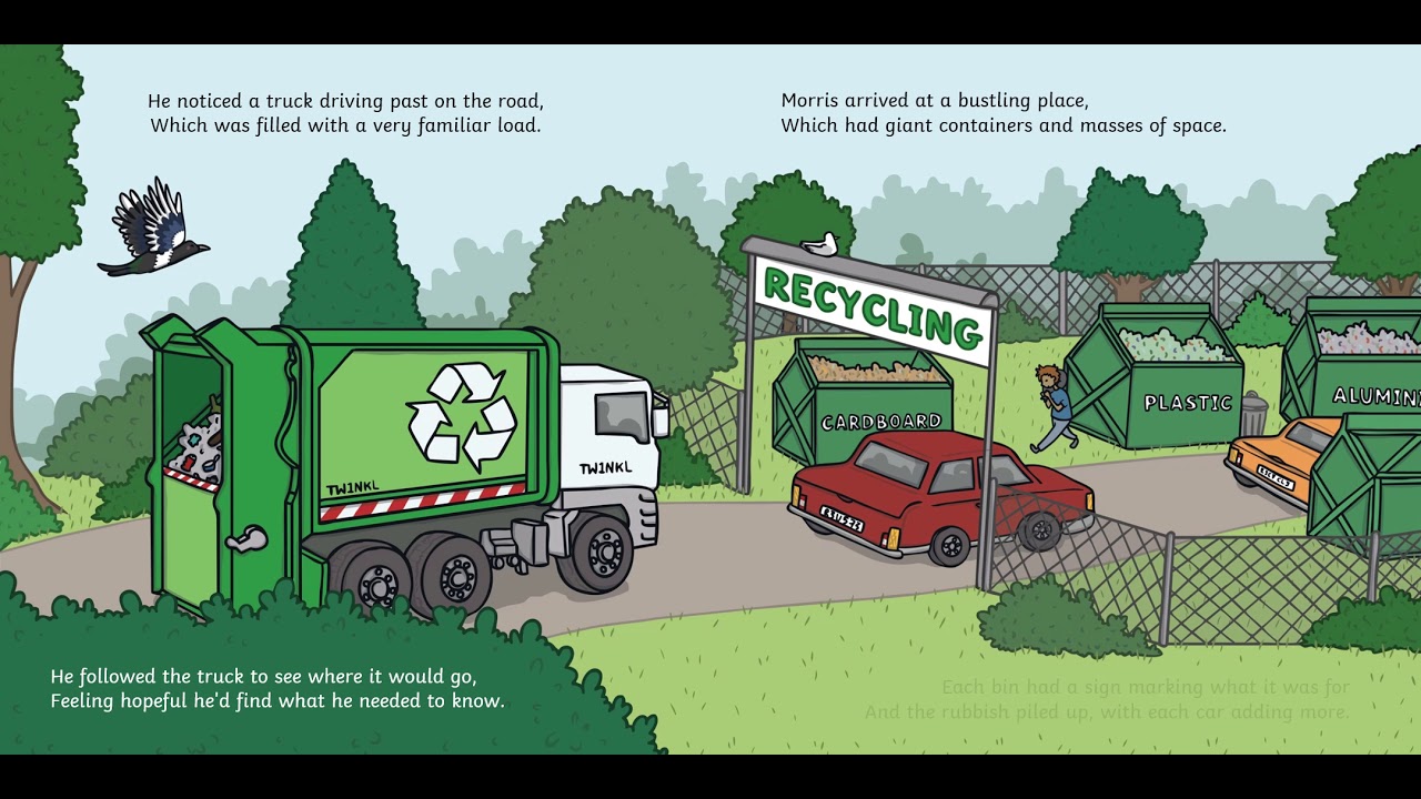 The Messy Magpie Story and Recycling - YouTube