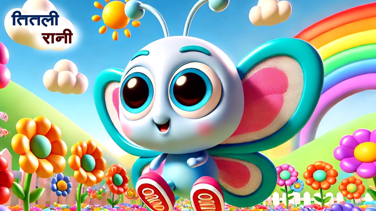 Titli Rani Badi Sayani | kids song | Hindi Rhymes for children |Naaz ...