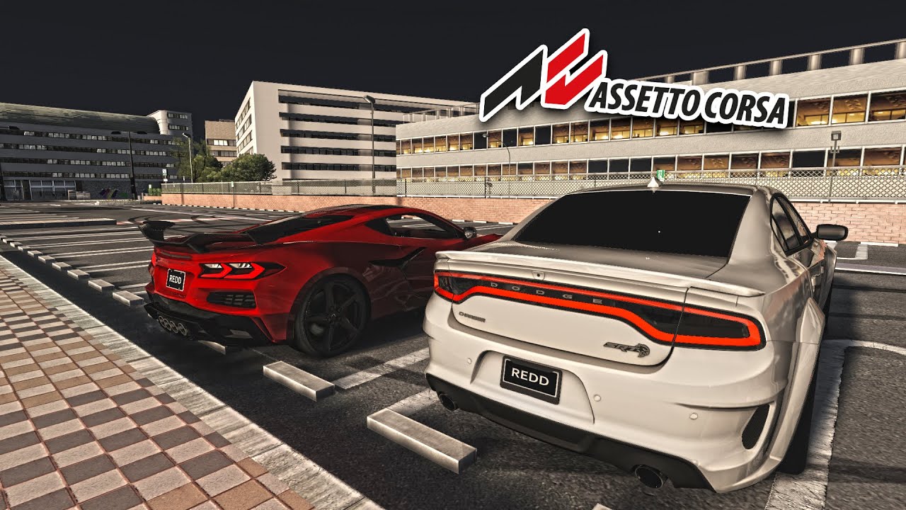 Assetto Corsa Dodge Charger Redeye Widebody vs 800hp Chevrolet Corvette ...