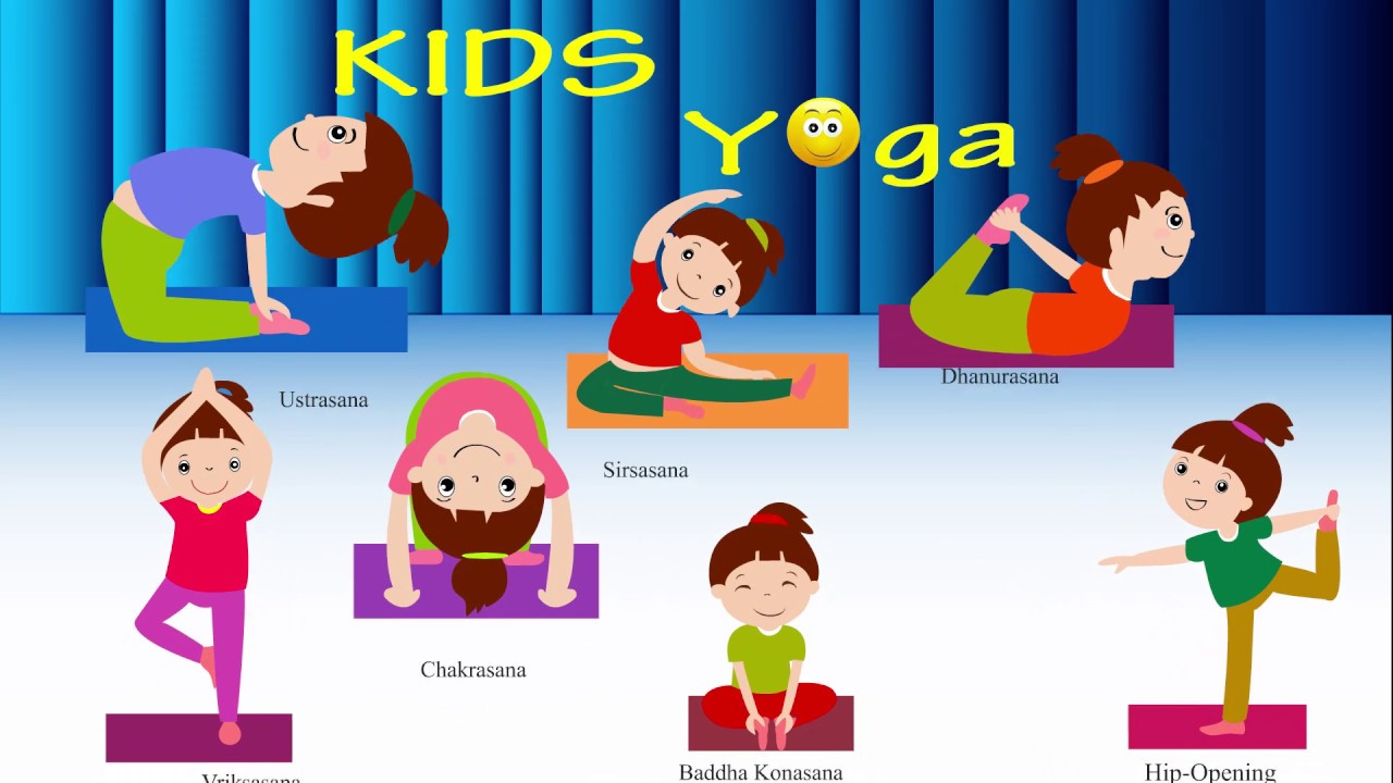Kids Yoga Asana Poses | Animated Video | For nursery kids. - YouTube