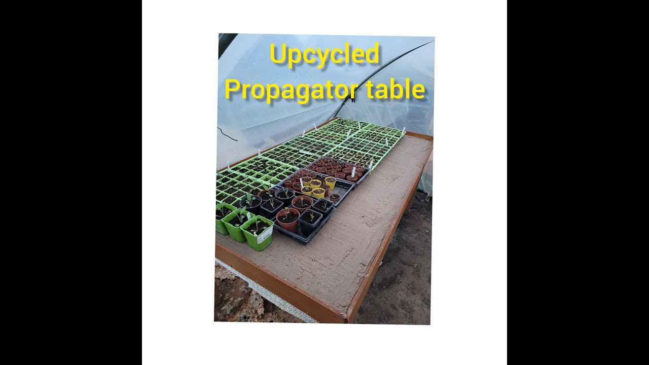 Creating a propagation table from an old kitchen table. #gardening # ...