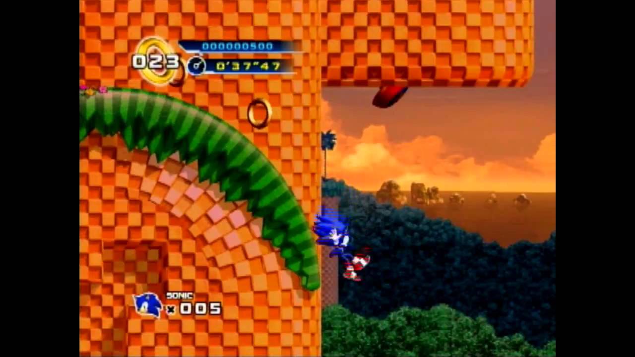 Sonic The Hedgehog 4 Splash Hill Zone Acts 1 2 3 and boss - YouTube
