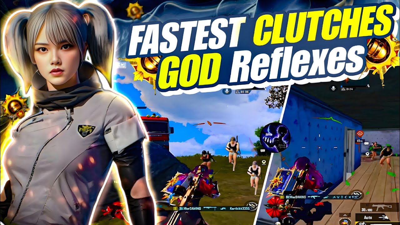 “FASTEST CLUTCHES ⚡🔥 with GOD Reflexes | Silva YT BGMI Gameplay” - YouTube
