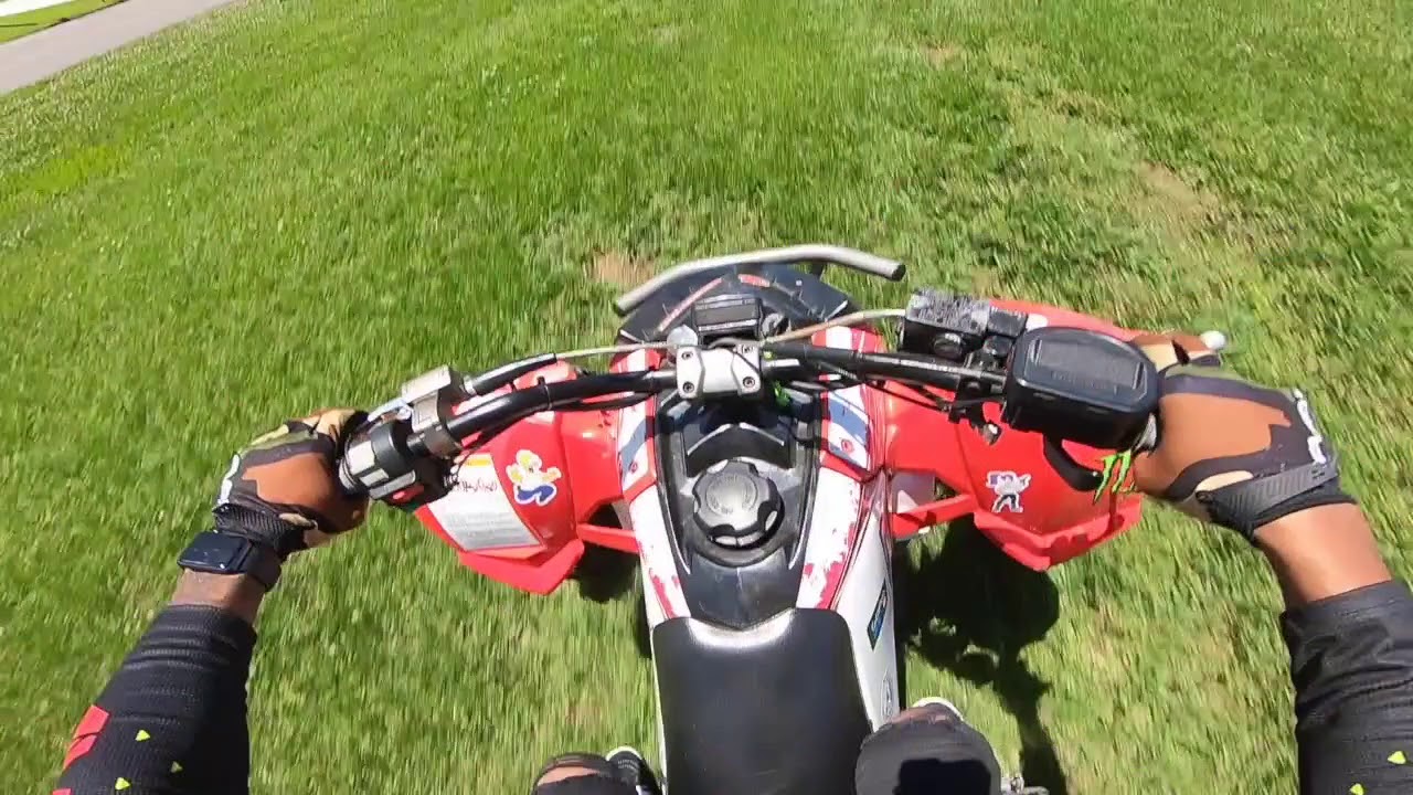 ripping Four-wheeler around town - YouTube