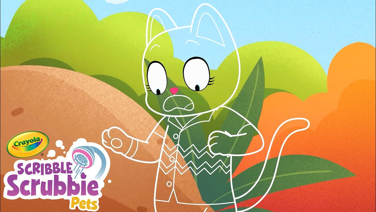 Peach Turned Invisible!! | Crayola Scribble Scrubbie | Funny Cartoons ...