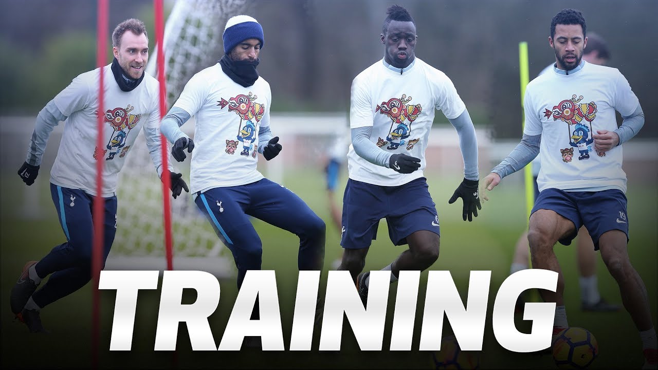 TRAINING | SPURS TRAIN AHEAD OF ARSENAL DERBY CLASH - YouTube