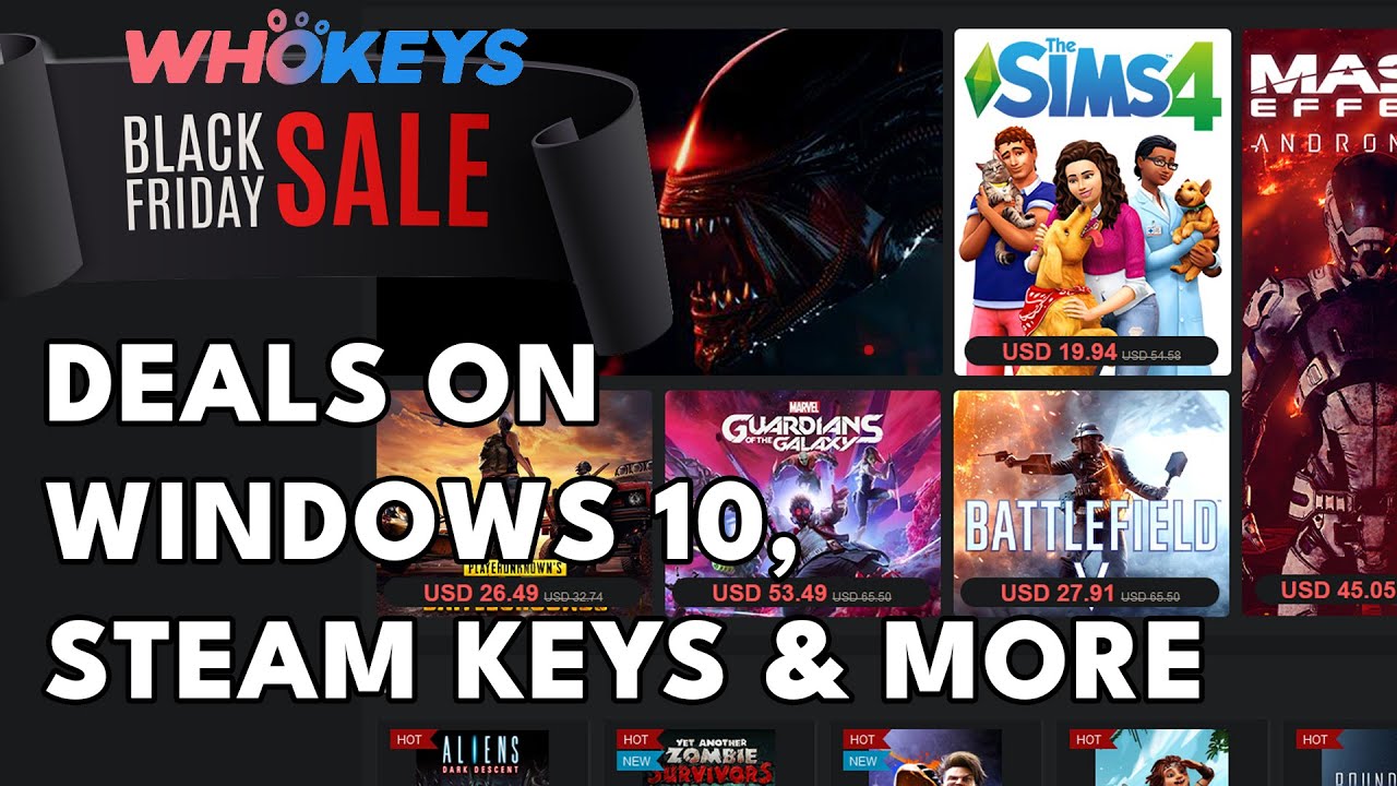 HUGE Black Friday Savings on Windows 10, Steam Keys & MORE #ad # ...