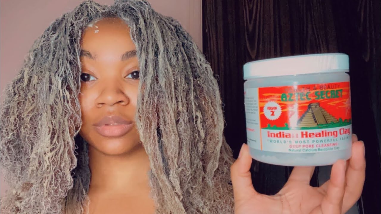 AZTEC CLAY MASK ON NATURAL HAIR - YouTube