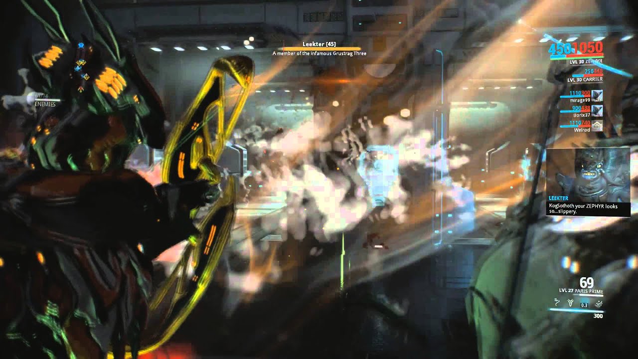 Warframe - The Grustrag Three Encounter - YouTube