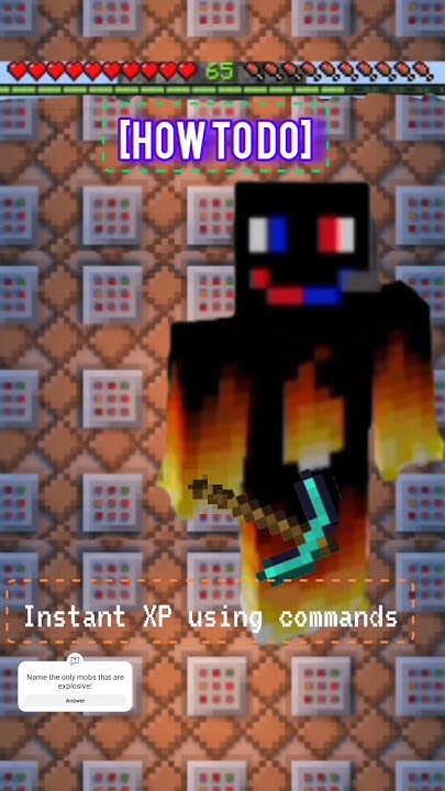 How to get instant XP using commands| | #minecraft #gaming #shorts ...