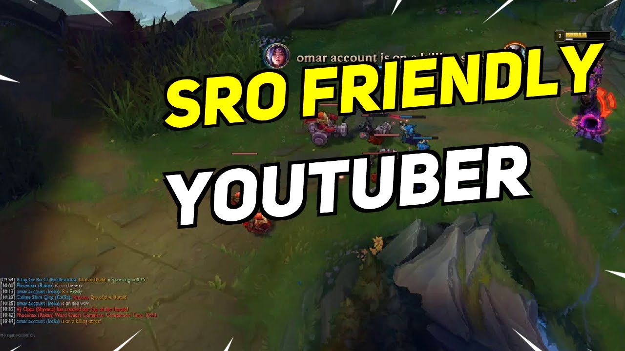 SRO FRIENDLY YOUTUBER | Daily League of Legends Highlights - YouTube