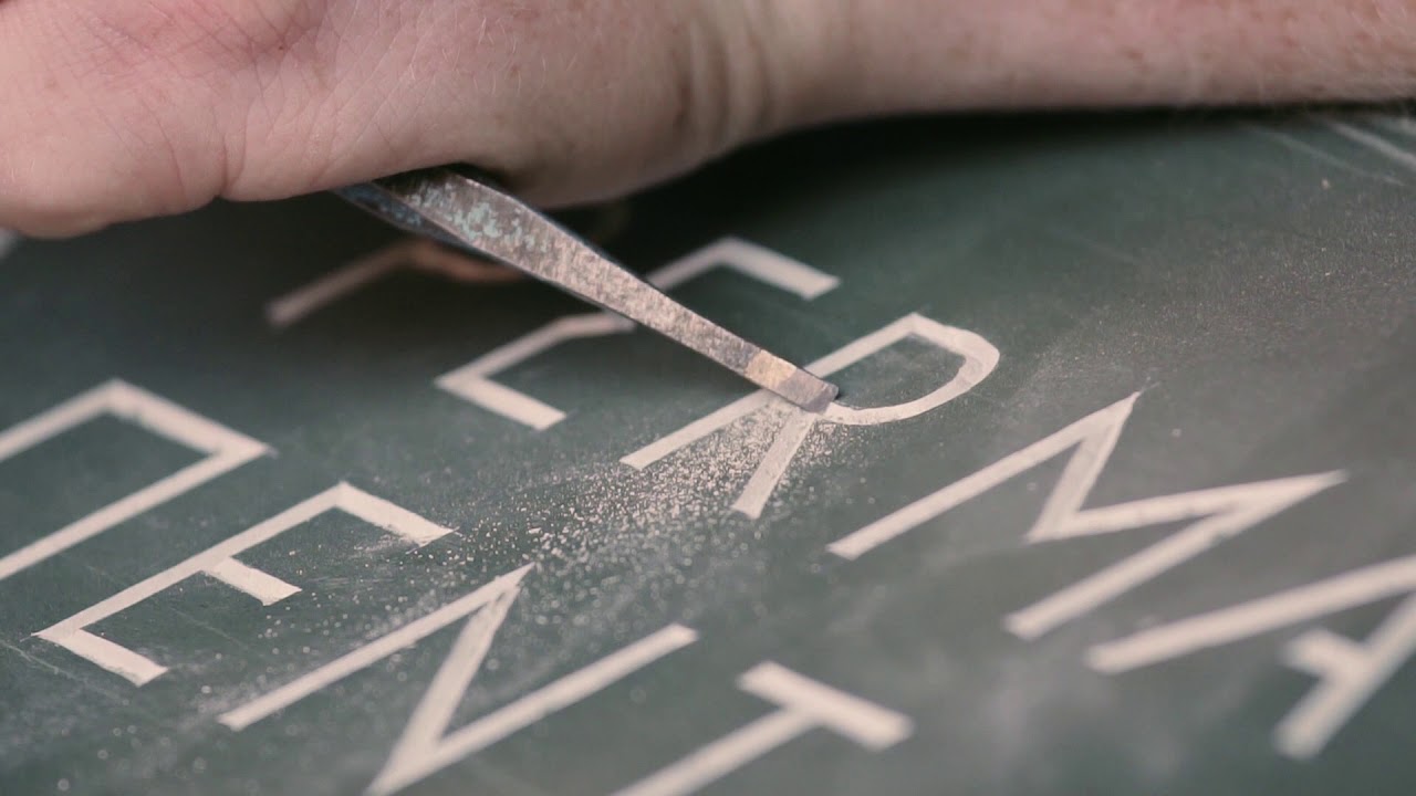 Carving an Inscription in Stone - YouTube