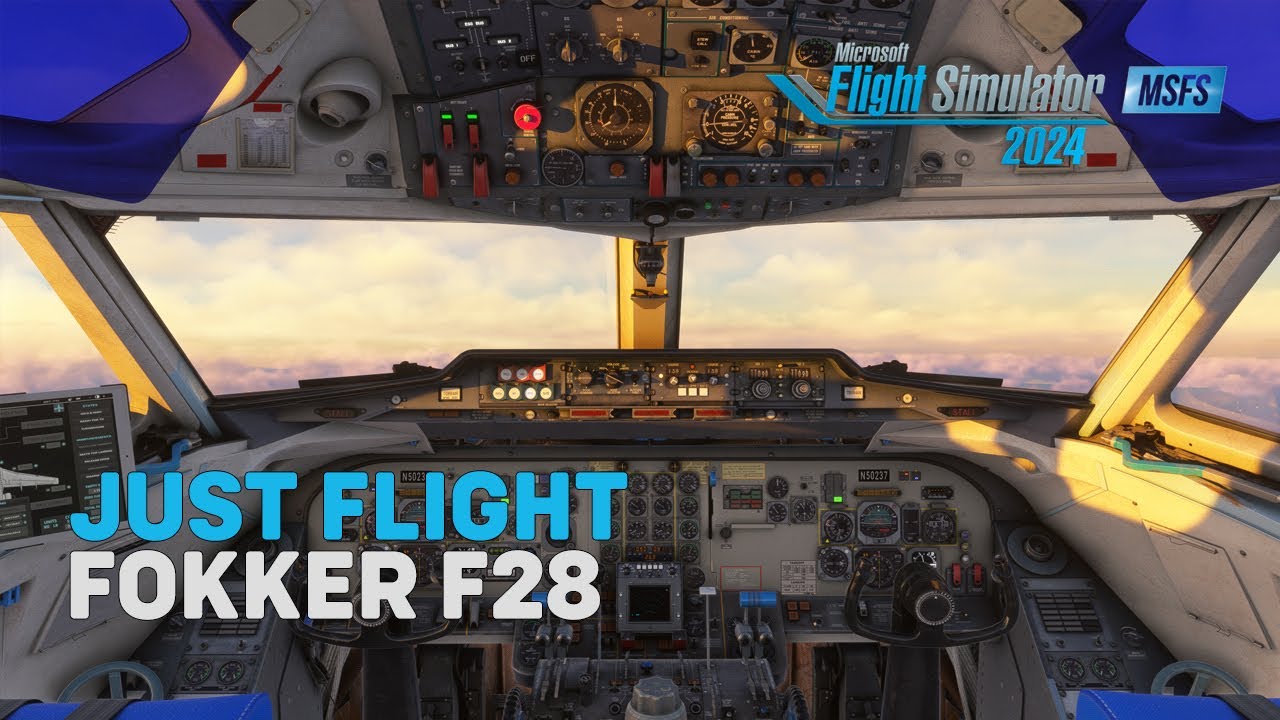 Just Flight F28 v2 UPDATE | Preview | MSFS 2024 SU1 - YouTube