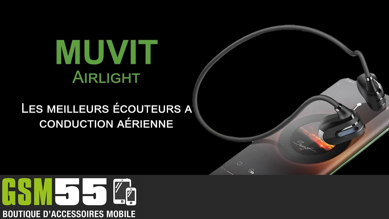 Muvit Airlight - La révolution des Ecouteurs Sport [Conduction Aérienne ...