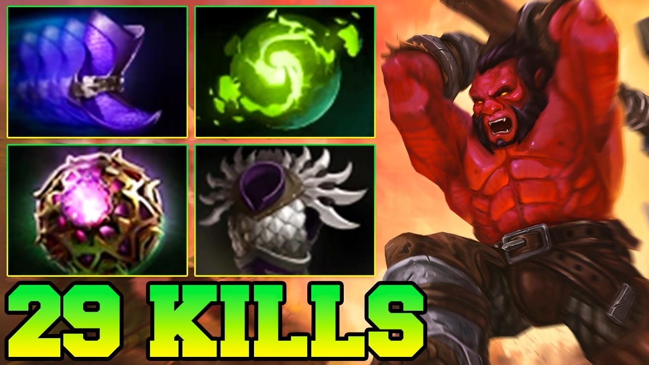 Ultra Kills + 29 Kills Monster Axe Offlane !! Axe Dota 2 Offlane Carry ...